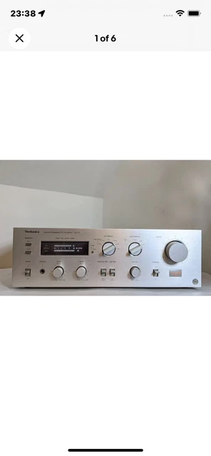 TECHNICS SU-V2 AMPLIFIER Class A Phono Input Hi Fi Vintage Japan Silver ...