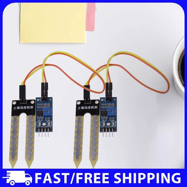 SOIL HUMIDITY HYGROMETER Moisture Detection Sensor Module Arduino w ...