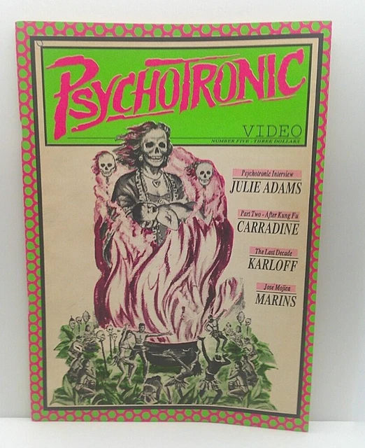 MAGAZINE VIDÉO PSYCHOTRONIQUE #5 Julie Adams Boris Karloff David ...
