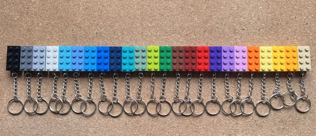 BRICK KEYRING'S KEY Chains Custom Made with Genuine and compatible LEGO ...