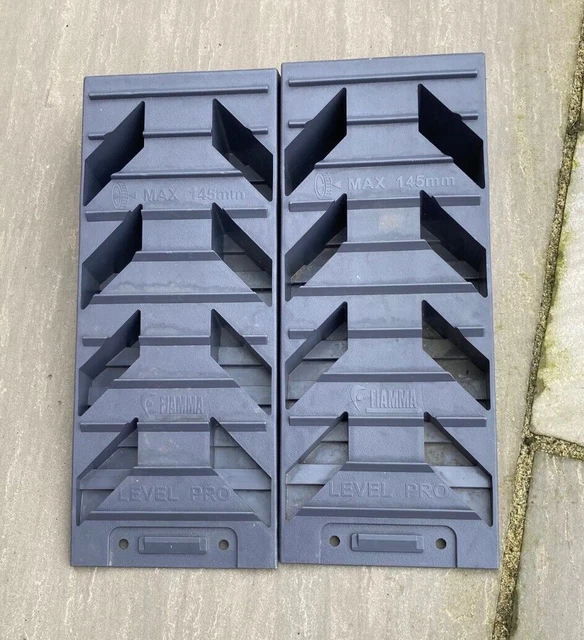 FIAMMA LEVEL PRO Grey Levelling Ramps Heavy Duty Caravan Motorhome - 2 ...