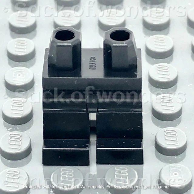 LEGO PART MINIFIGURES Minifig All BLACK Leg & Feet ~ Marvel Super ...