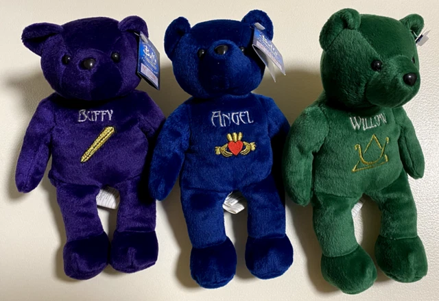 BUFFY THE VAMPIRE SLAYER 3 Collectors Bears - Angel, Buffy & Willow ...