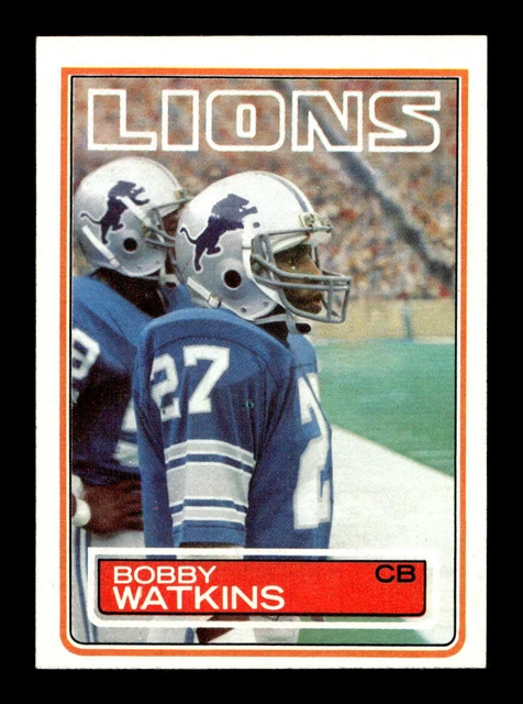 1983 TOPPS #73 Bobby Watkins RC recrue Detroit Lions Set Break neuf ...