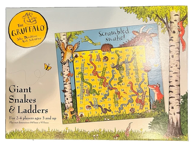 THE GRUFFALO GIANT Snakes and Ladders Board Game - Brand New, Great ...