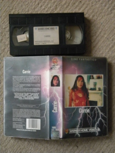 STEPHEN KING CARRIE 1976 VHS video Tape Spanish import £10.00 - PicClick UK