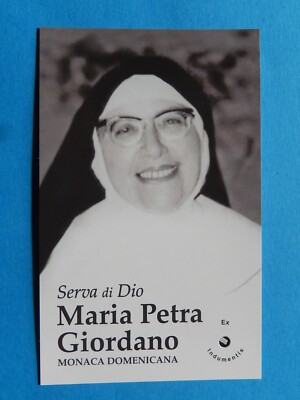 Pious Image Servant Relic Of God Maria Petra Giordano Dominican St29