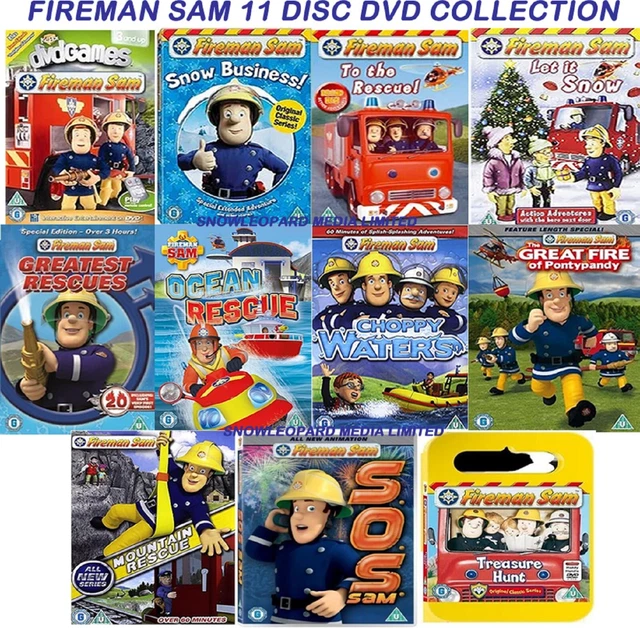 FIREMAN SAM 11 Disc Dvd Collection Loads Of Kids Fun Holiday ...