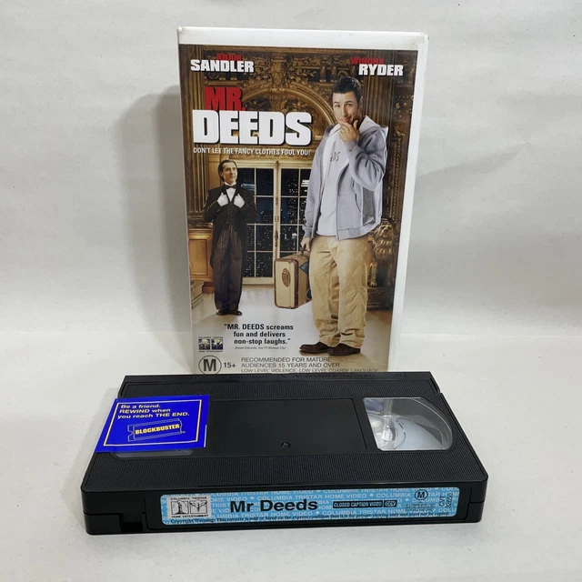 MR DEEDS, ADAM Sandler, VHS Tape, Vintage Video, Movie, M15+ £3.52 ...