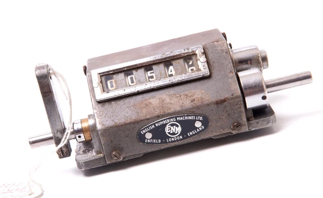 ENGINEERING ENM ENGLISH Numbering Machines Counting Instruments Counter ...