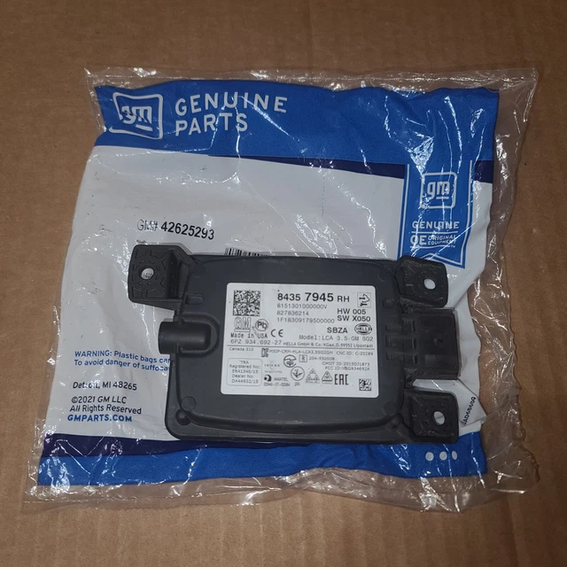 GENUINE 2016-2022 GM Passenger Side Obstacle Detection Control Module ...