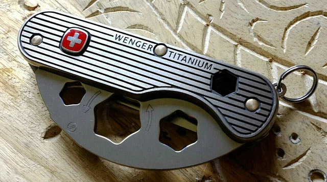 RARE WENGER TITANIUM 2 Ueli Steck | couteau suisse titane alpinisme ...