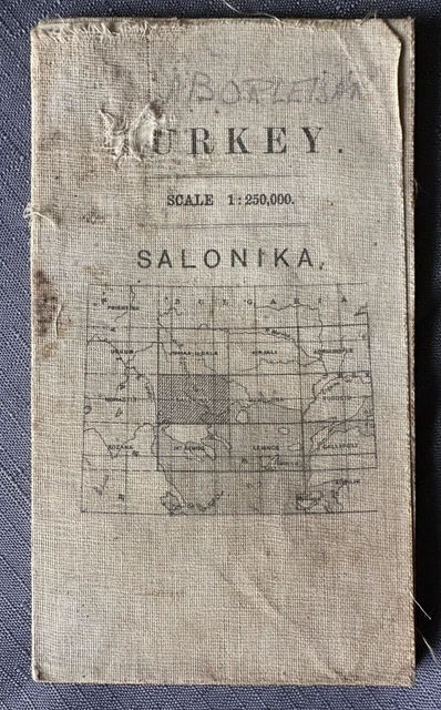 WW1 BRITISH ARMY War Map Salonika - Turkey, Named Original £44.95 ...
