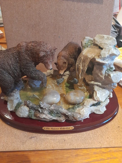 THE JULIANA COLLECTION, Brown Bear With Cub Catching Salmon. £19.99 ...