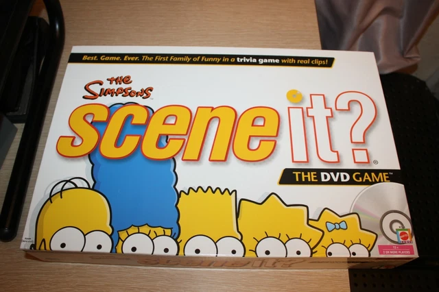 THE SIMPSONS SCENE It DVD Game Trivia Mattel Board Game NIOB 2009 £18. ...