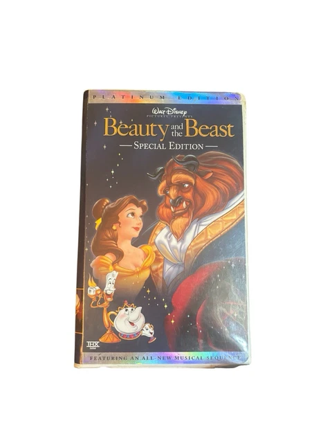 DISNEY BEAUTY AND the Beast VHS Clamshell Black Diamond Edition £53.22 ...