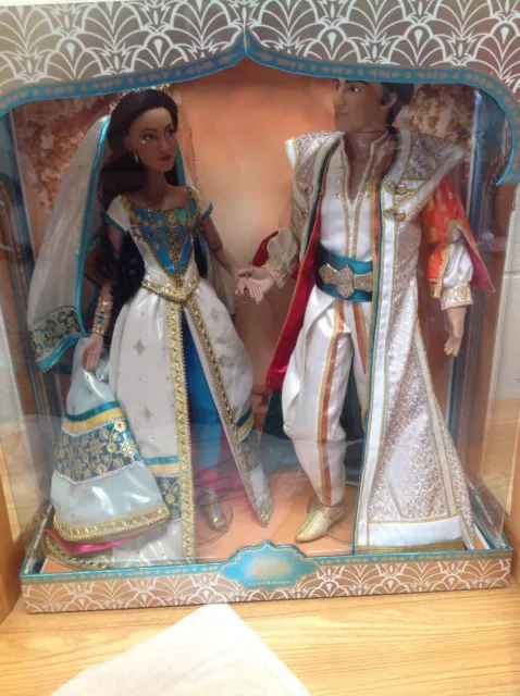 Disney Limited Edition Princess Jasmine And Aladdin Wedding Collector Doll Set £55000 Picclick Uk