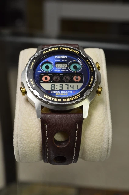 CASIO DW-7800 HEXA Graph Alarm Chrono Vintage Watch Japan Digi Tri ...