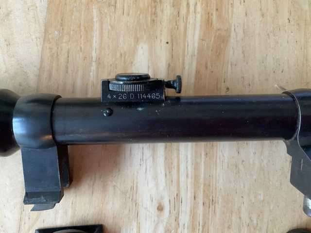 ORIGINAL WW1 WW2 German k98 G98 Mauser Rifle Sniper Scope + case OIGEE ...