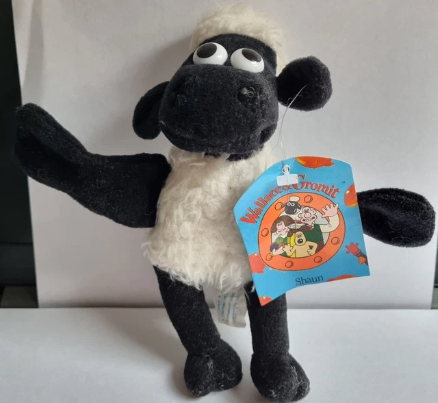 SHAUN THE SHEEP finger puppet soft toy 1989 Wallace & Gromit Aardman £9 ...