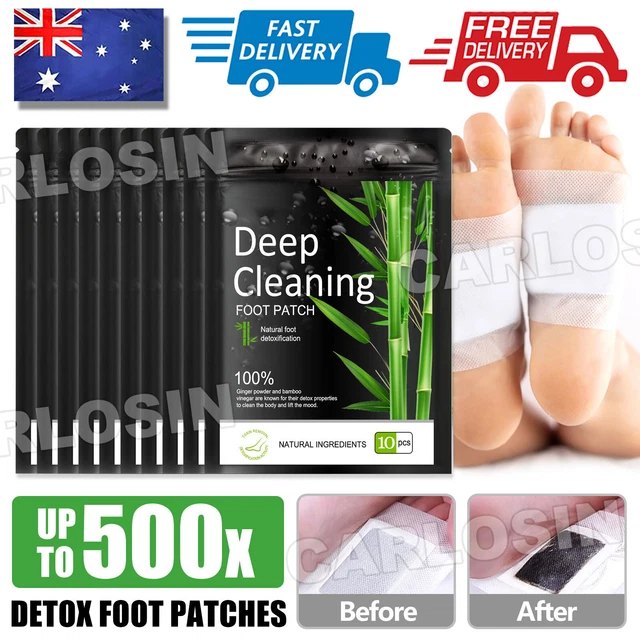UP300X DETOX FOOT Patches Pads Natural plant Toxin Removal Sticky ...