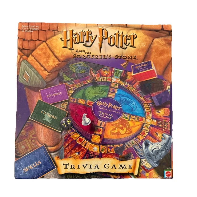HARRY POTTER AND The Sorcerers Stone Trivia Game - Mattel 2000 £18.00 ...
