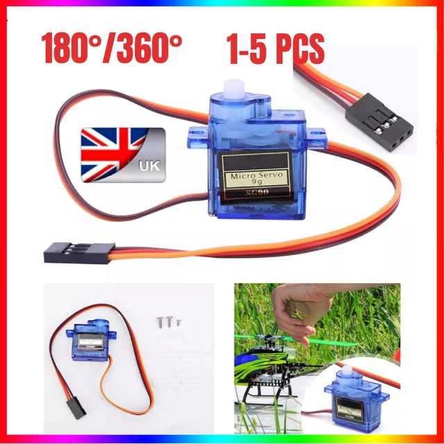 MINI SG90 SG-90 Gear 9g Micro Servo Motor For RC Airplane Helicopter ...