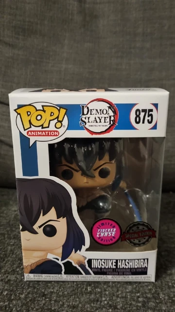 FUNKO POP ANIME Demon Slayer 875 Inosuke Hashibira Flocked Chase £60.00 ...