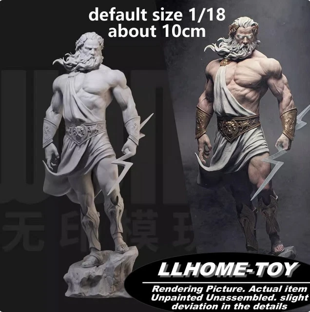 GREEK MYTHOLOGY ZEUS Resin 3D Print GK Kit Figure DIY Model toy gift ...