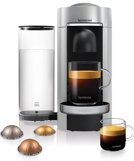 NESPRESSO BY MAGIMIX 11386 Vertuo Plus Pod Coffee Machine 1260 Watt ...