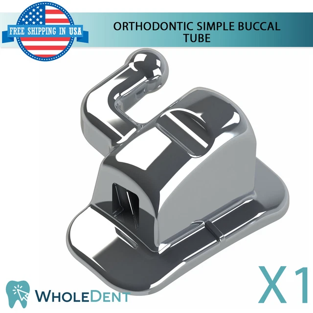 ORTHODONTIC DENTAL SIMPLE Buccal Tube Bondable Non-Convertional Hook ...