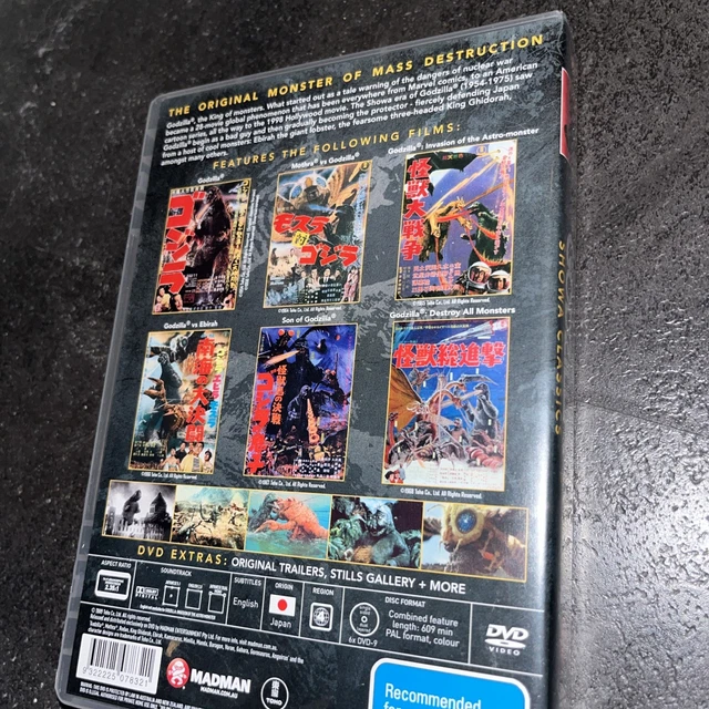 GODZILLA SHOWA CLASSICS Volume 1 DVD rare import hard to find reg 4 low ...