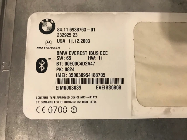 BMW E46 E53 X5 E83 X3 E85 E86 Z4 TCU Everest IBUS ECE 6938763 TOP EUR ...