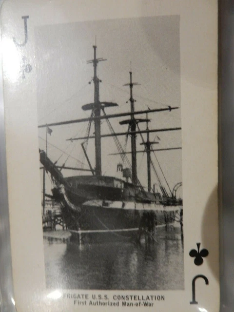 USS CONSTELLATION Ww2 Era Single Playing Card Pictorial D22 £14.99 ...