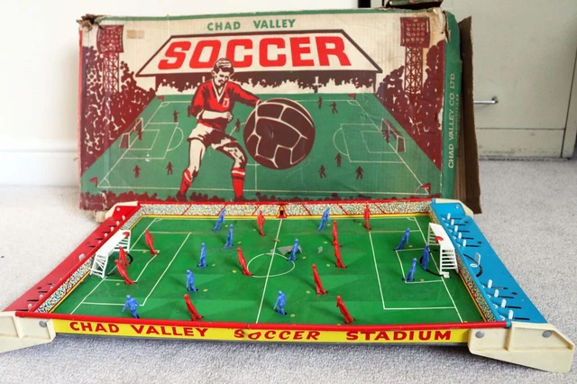 VINTAGE CHAD VALLEY Table Football Game 1970s - complete with box. £16. ...