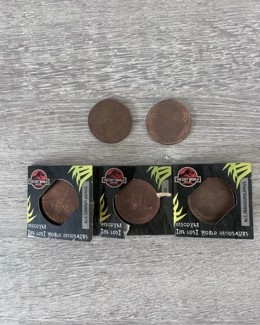 TETLEY JURASSIC PARK the lost world coins £20.00 - PicClick UK