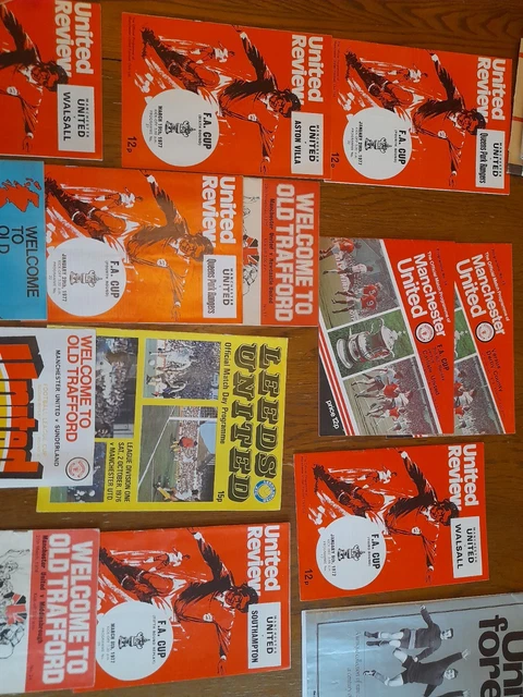 MANCHESTER UNITED 1970S-1980S Vintage Match Programmes £26.68 - PicClick UK
