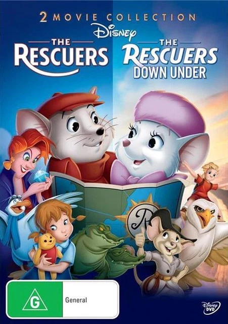 THE RESCUERS / the Rescuers Down under (Box Set, DVD, 1990) $12.85 ...
