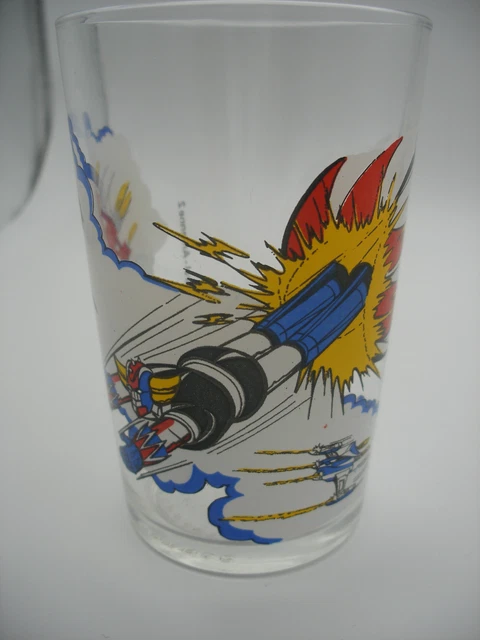 FRENCH DRINKING GLASS GOLDORAK Grendizer Toei Popy 2 Mustard Glass ...