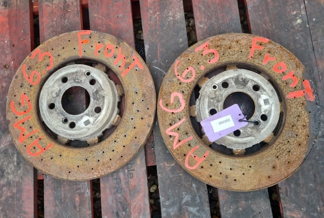 GENUINE MERCEDES-BENZ W212 E-Class E63 CLS AMG FRONT Brake Discs X2 ...