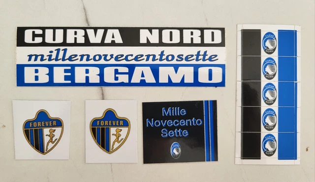 AUTOCOLLANTS CURVA NORD Bergamo Adesivi Ultras Forever Atalanta ...