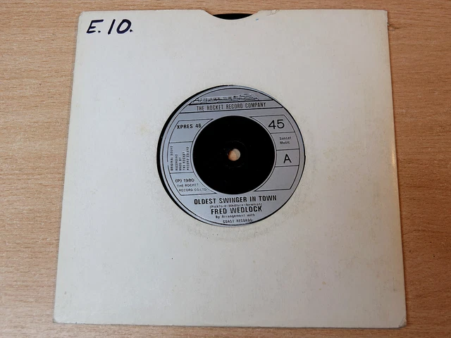 FRED WEDLOCK/OLDEST SWINGER In Town/1980 Rocket Record Company 7 ...