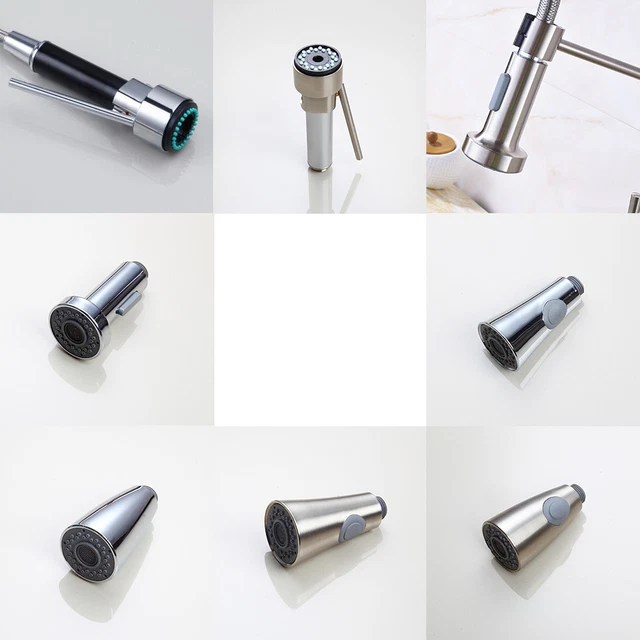 KITCHEN SINK SWIVEL&PULL Down Spray Nozzle Head Replacement Spout ...