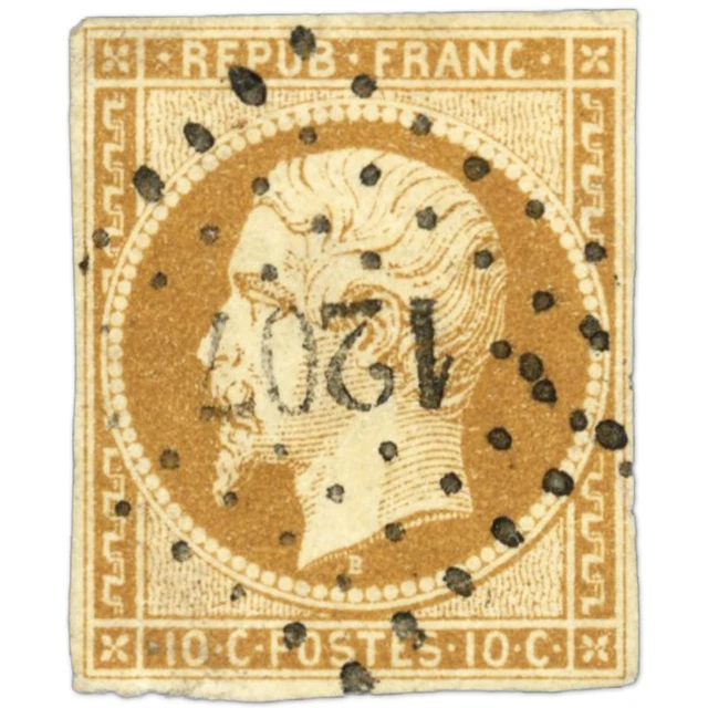 FRANCE TIMBRE N° 9 Oblitéré Type Louis Napoléon Signé Calves, Cote 850 ...