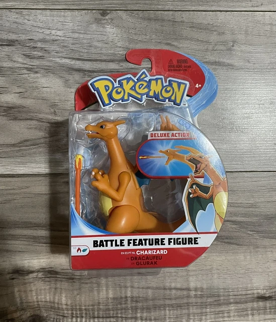 FIGURINE DE COMBAT Pokémon 4,5 pouces Charizard Deluxe Action Jazwares ...