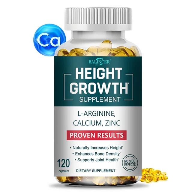 HEIGHT GROWTH SUPPLEMENTS Enhances Bone Density Supports Joint Health ...