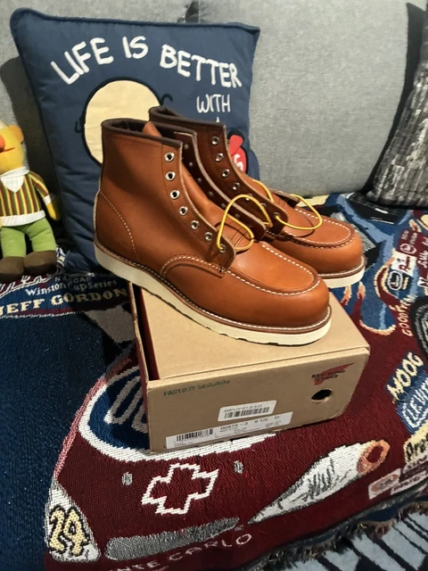 RED WING 875 Classic Moc Toe Oro Legacy Heritage Boot Sz 9.5 D Seconds ...
