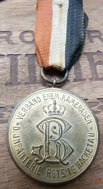 ORIGINAL GERMAN WW1 1919 16th Infantry Regiment Freikorps medaillion ...