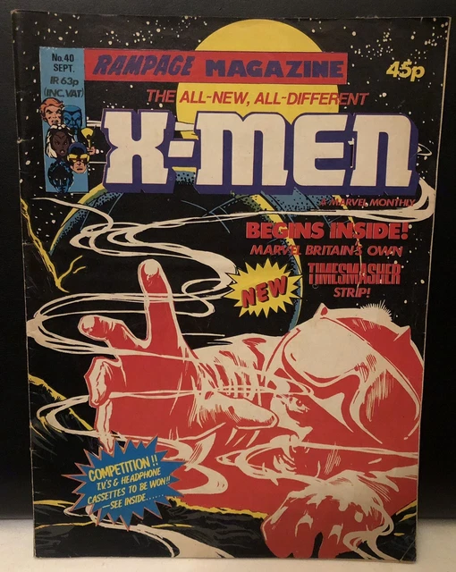 MARVEL MONTHLY COMICS X-Men Rampage Magazine #40 1981 Uk Comic Rare ...