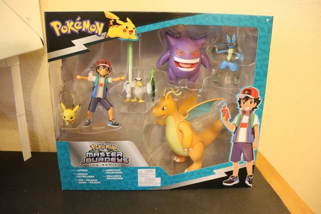 POKEMON MASTER JOURNEYS Battle Figures Dragonite, Lucario, Gengar ...